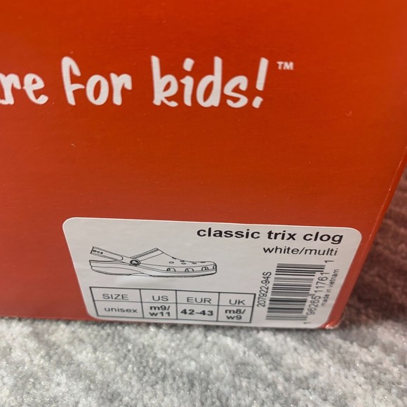 CROCS | Shoes | Crocs Classic Clog Trix 792294s Mens Size 9 Womens 1 ...